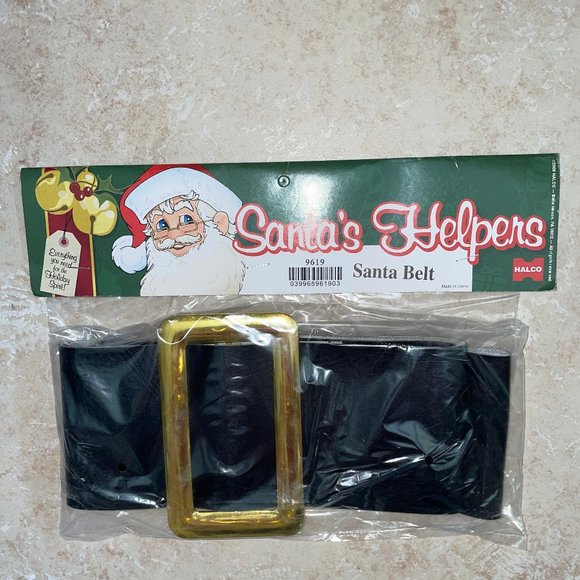 halco | Accessories | Halco Santa Claus Pirate Black Vinyl Belt ...